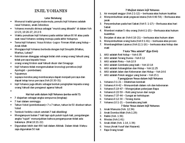 Injil Yohanes | PDF
