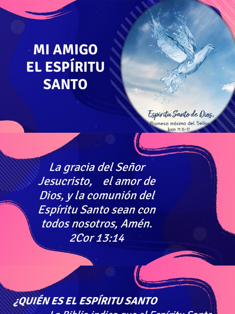 Mi Amigo Espiritu Santo | PDF | espíritu Santo | Bautismo Con El Espiritu Santo
