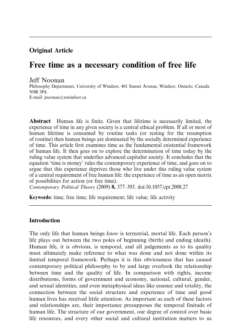 Free Time Work | PDF | Capitalism | Time