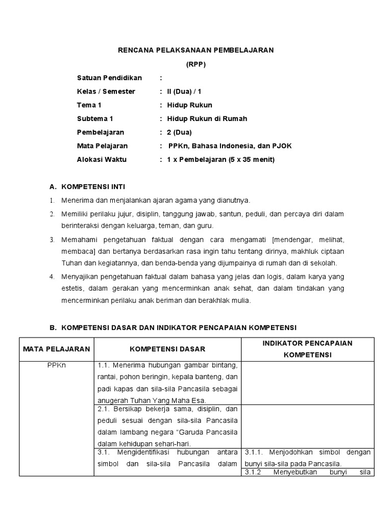 Tema 1 Subtema 1 Pembelajaran 2 | PDF | Seni & Disiplin Bahasa | Kajian Bahasa Asing