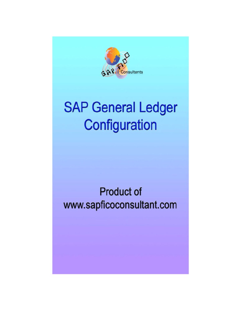 SAP GL Configuration | PDF | Income Statement | Withholding Tax