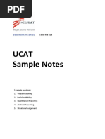 UCAT Cheat Sheet | PDF