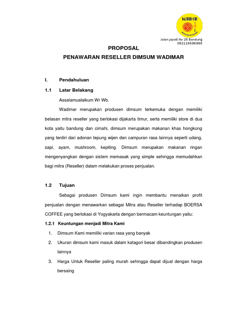 Proposal Boersa | PDF