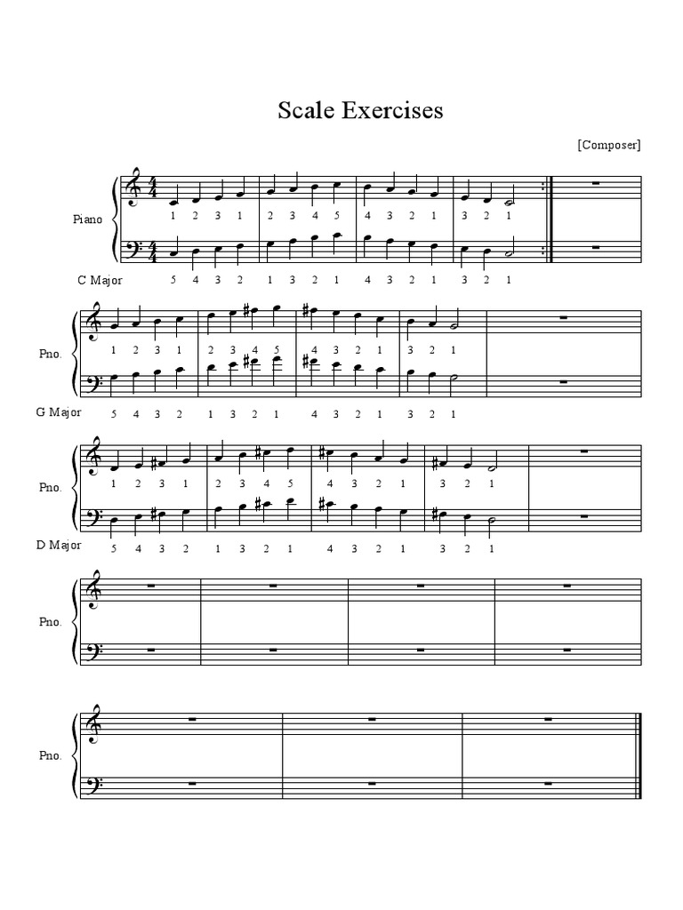 Scale Exercises | PDF
