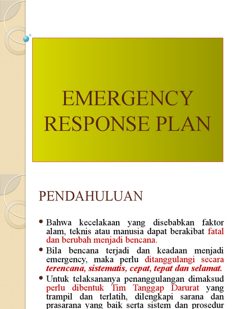 Emergency Response | PDF