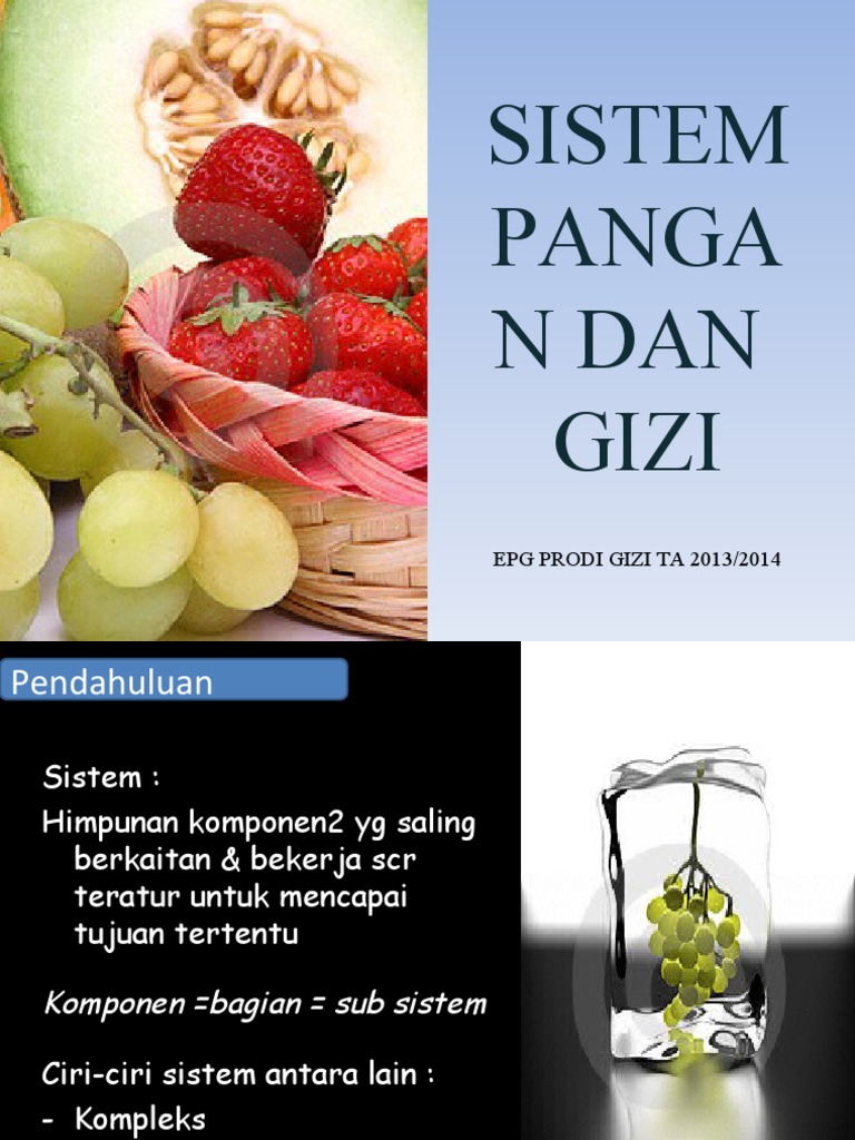 Sistem Pangan dan Gizi Ekosistem | PDF
