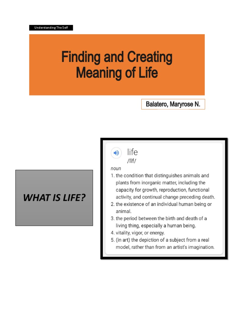 Finding and Creating Meaning of Life | PDF | Clinical Psychology ...