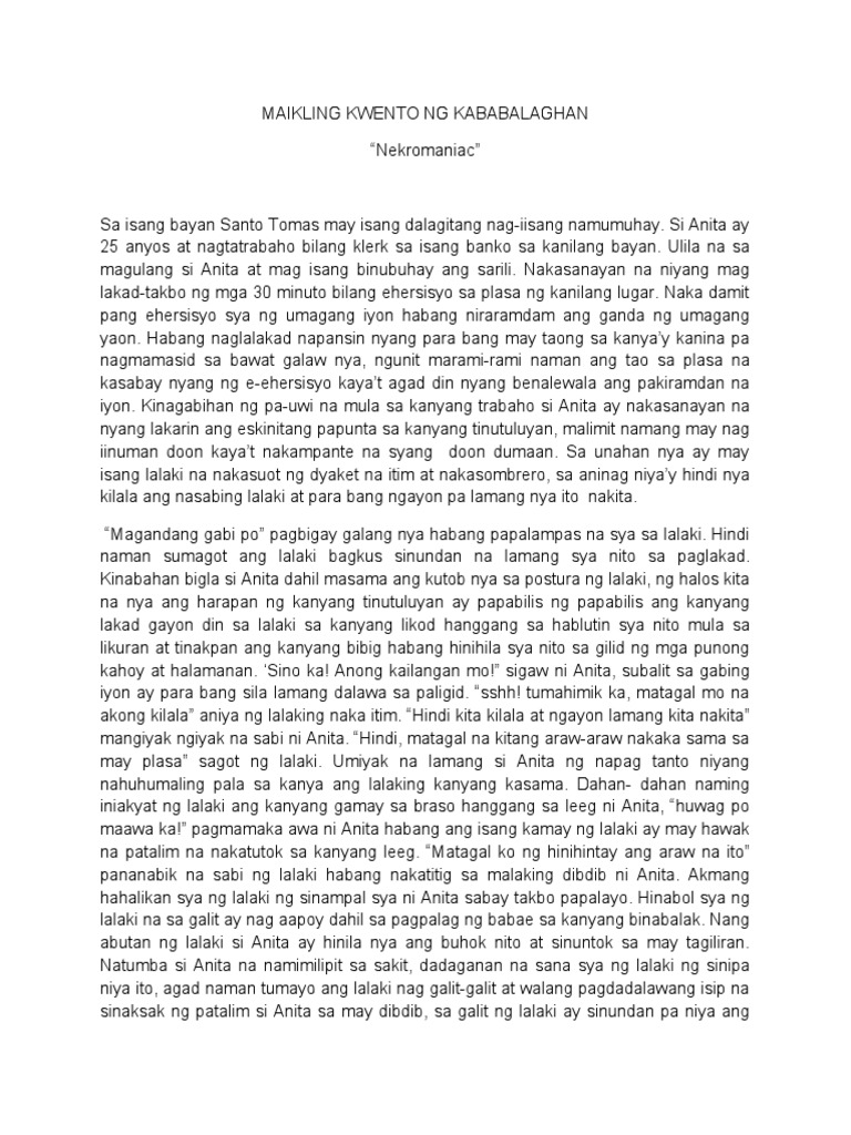 Maikling Kwento NG Kababalaghan | PDF