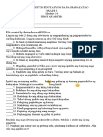 Pre-Test - Esp 1 | PDF