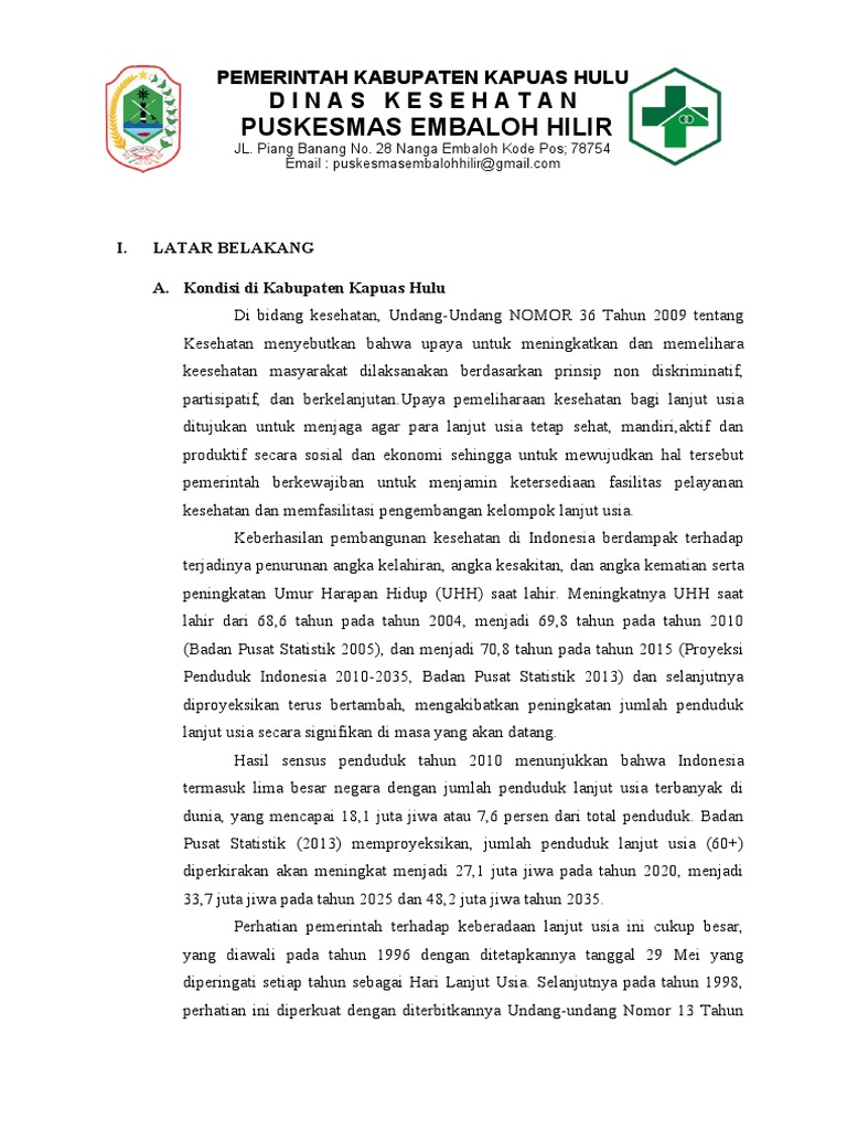 Kak Posyandu Lansia | PDF