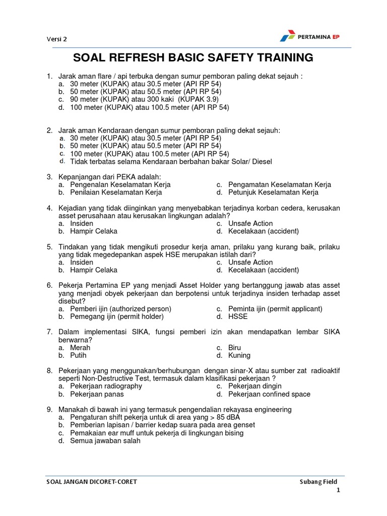 Soal BST Subang | PDF | Teknologi & Rekayasa