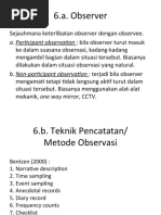 Event dan Time Sampling dalam Observasi Perilaku | PDF | Karier ...