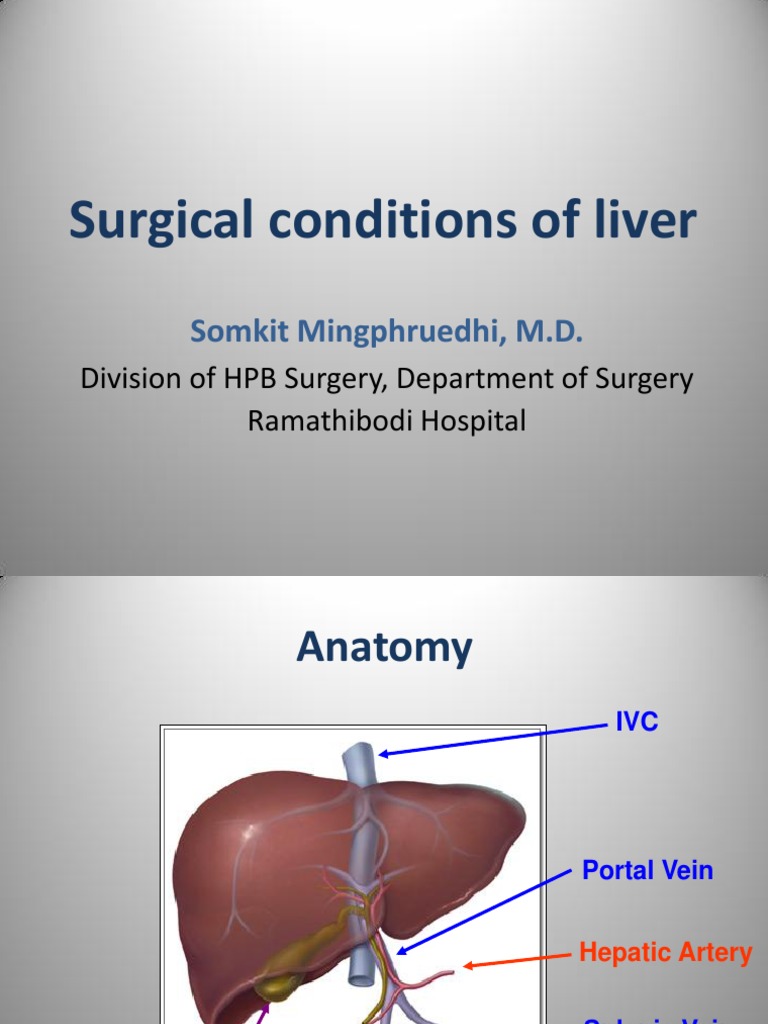 Surgical Conditions of the Liver Overview | PDF | Cirrhosis | Liver