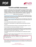 Allergen Risk Assessment Template 1 | PDF | Allergen | Food Industry