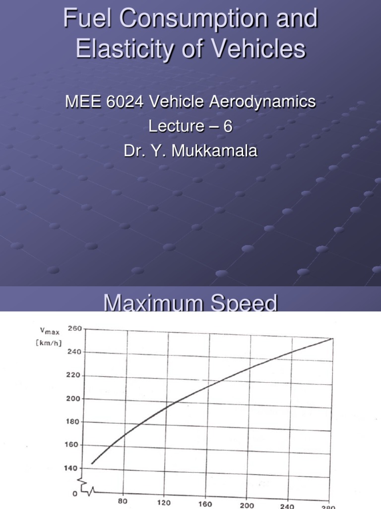 Fuel Consumption and Vehicle Elasticity For Cars and Light Trucks | PDF ...