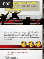 2019 20 Line Judge Signals | PDF | Volleyball | Hand