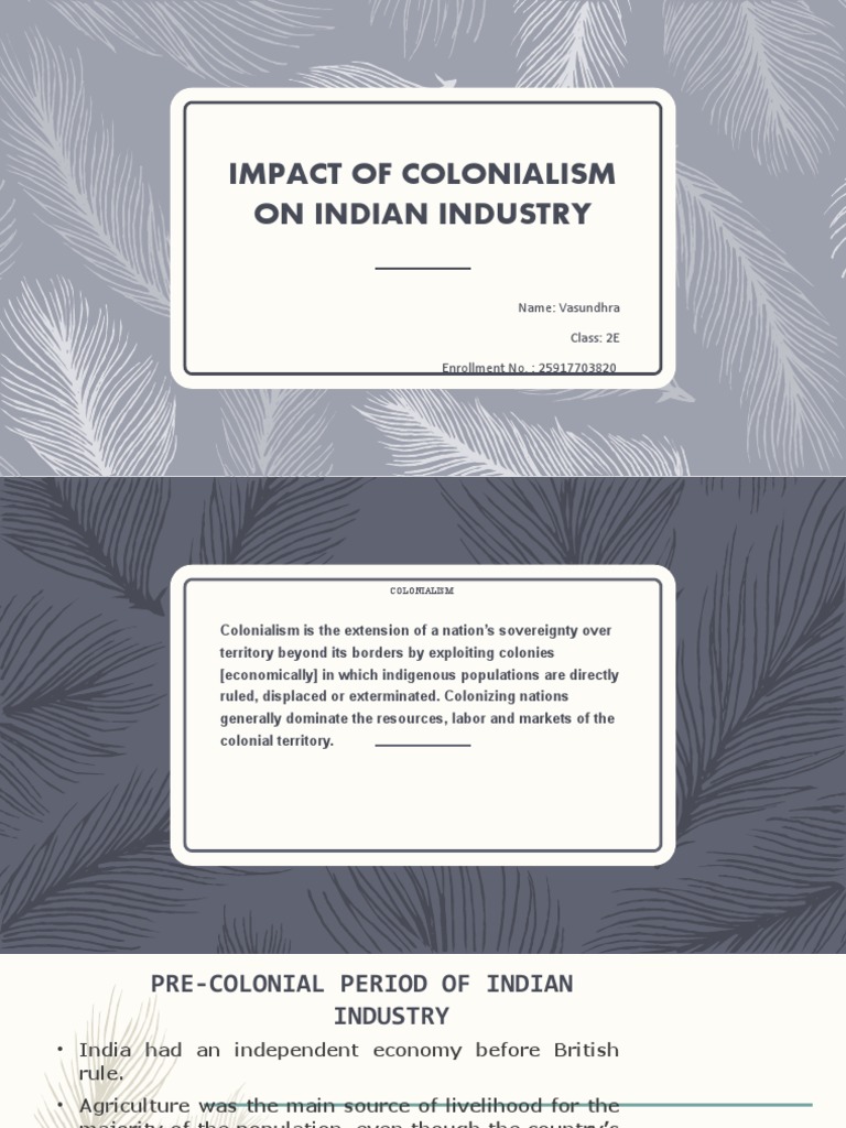 Impact of Colonialism On Indian Industry | PDF | Colonialism | Cotton