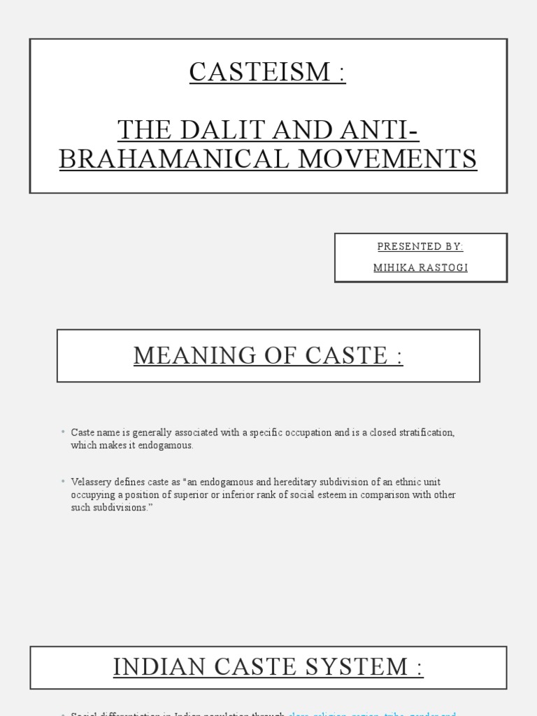 The Caste Question | PDF | Caste | Dalit