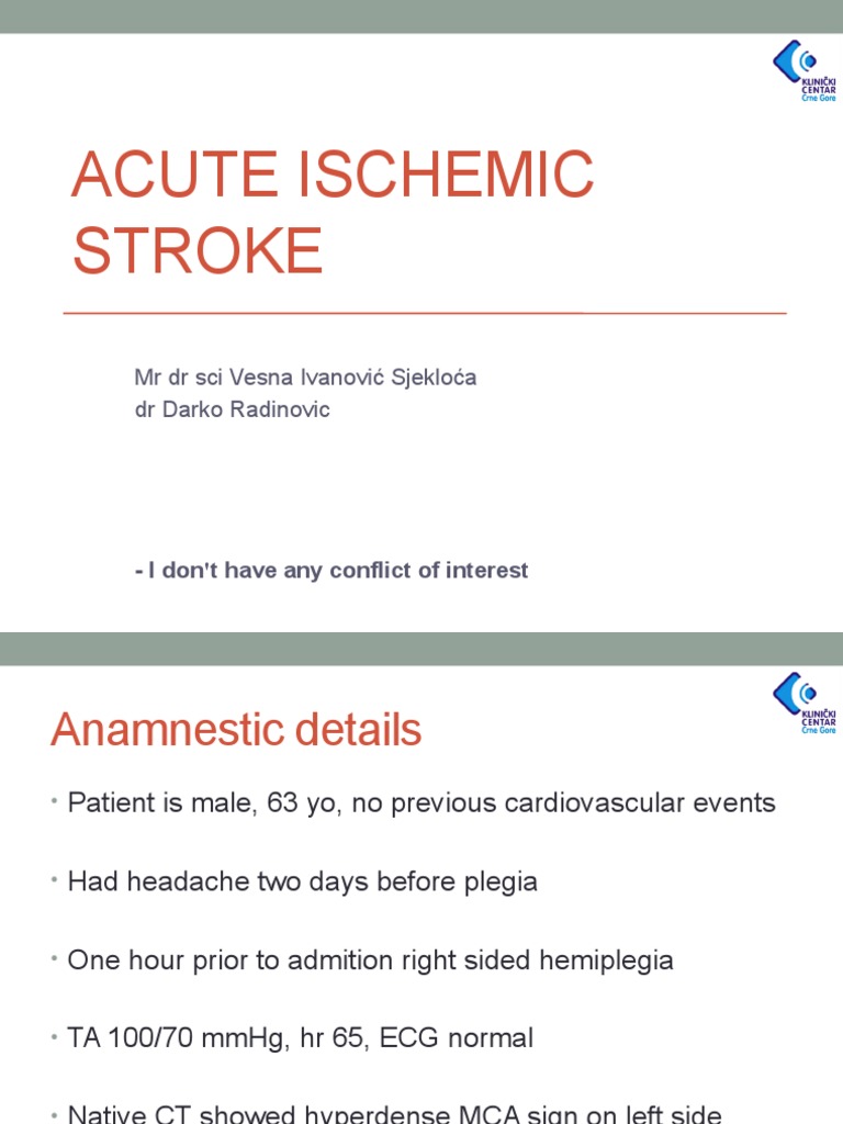 Acute Ischemic Stroke Case Study Pdf