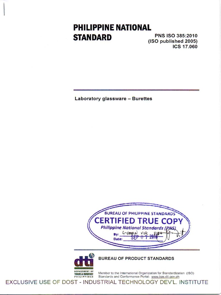 Iso 385 | PDF