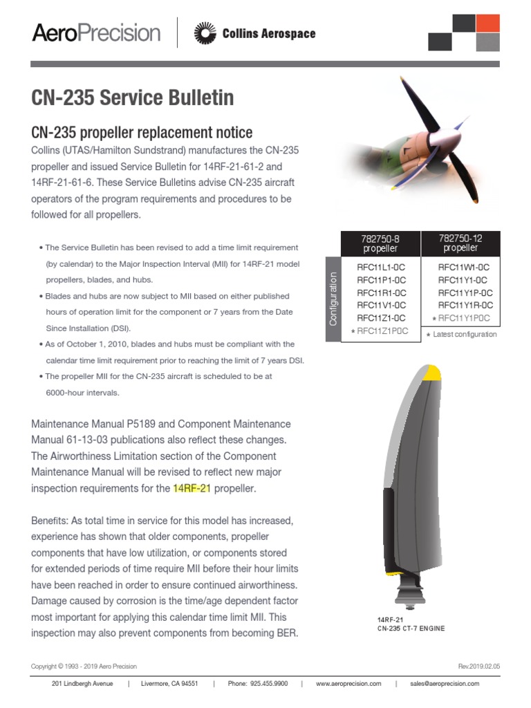 Collins CN235 Prop | PDF | Propeller | Aviation