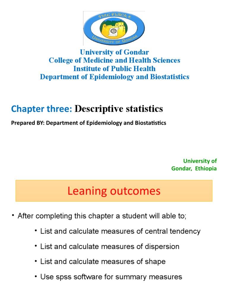 Descriptive Statistics Guide | PDF | Coefficient Of Variation | Mean