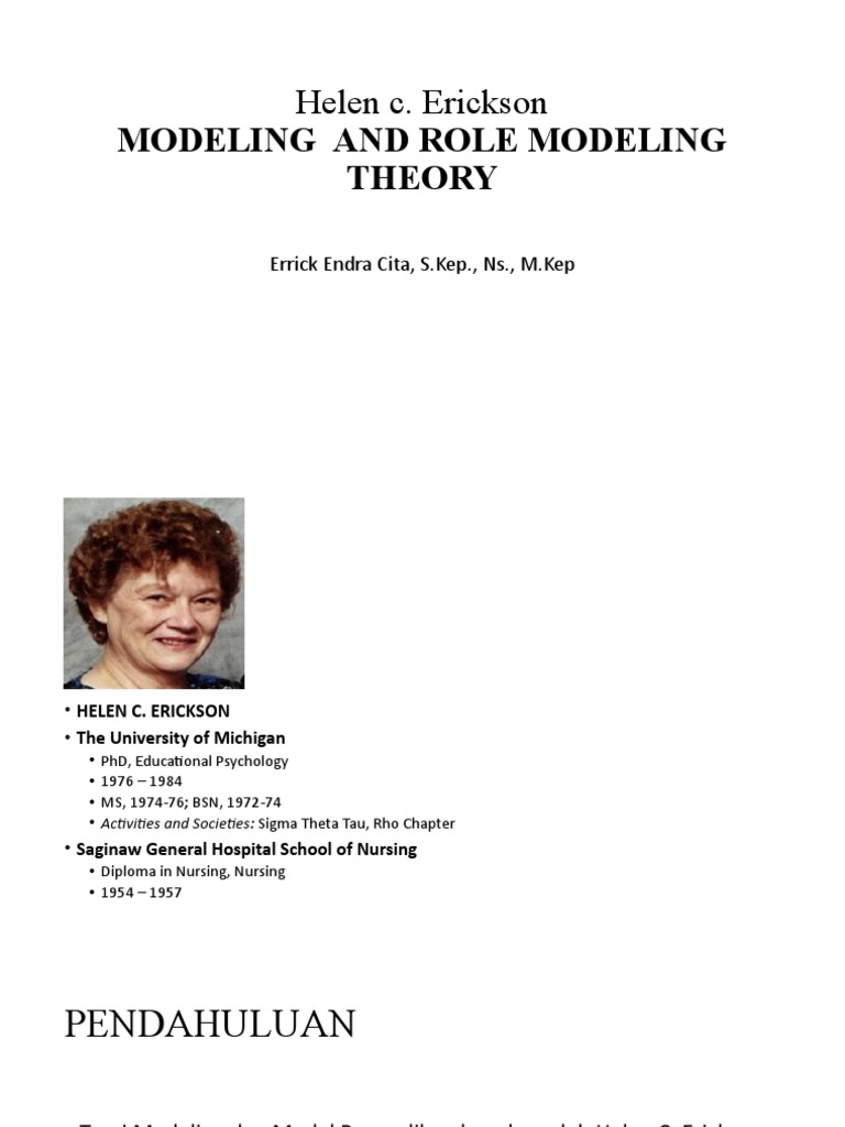 Teori Modeling dan Role-Modeling Erickson | PDF | Sains & Matematika