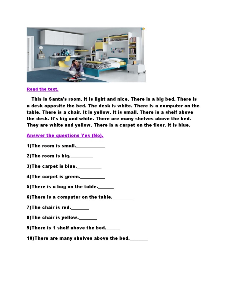 Read The Text.: Answer The Questions Yes (No) | PDF