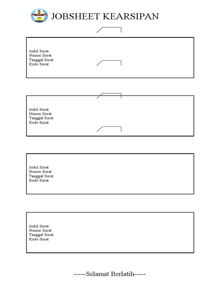 Jobsheet Praktik Kearsipan | PDF
