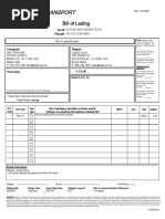 TFF Bol Form | PDF | Cargo | Bill Of Lading