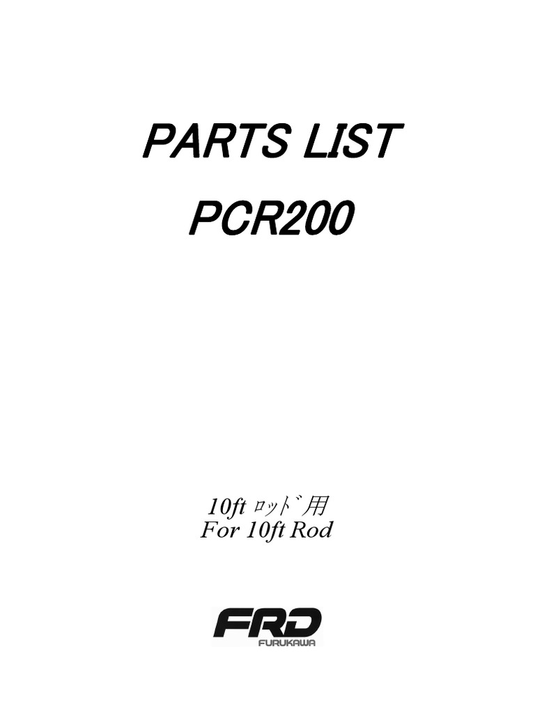 PCR-200 Part Original | PDF