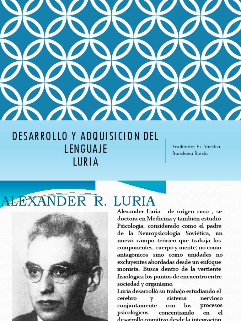 Alexander Luria Lenguaje | PDF | Mente | Sicología
