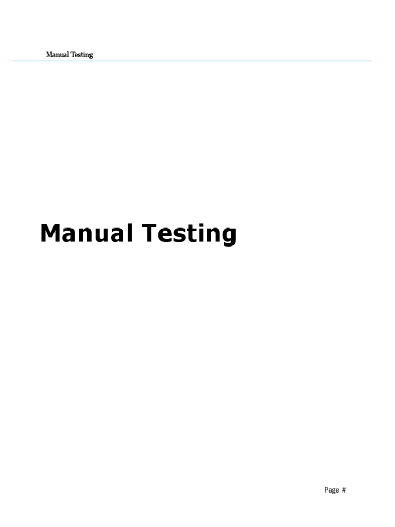 Manual Testing Material | PDF | Software Testing | Web Application