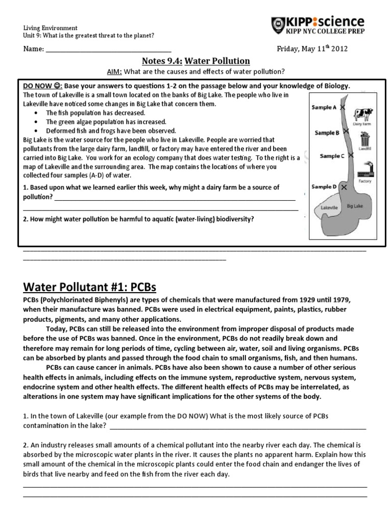 Water Pollutant #1: Pcbs | PDF | Polychlorinated Biphenyl | Sewage ...