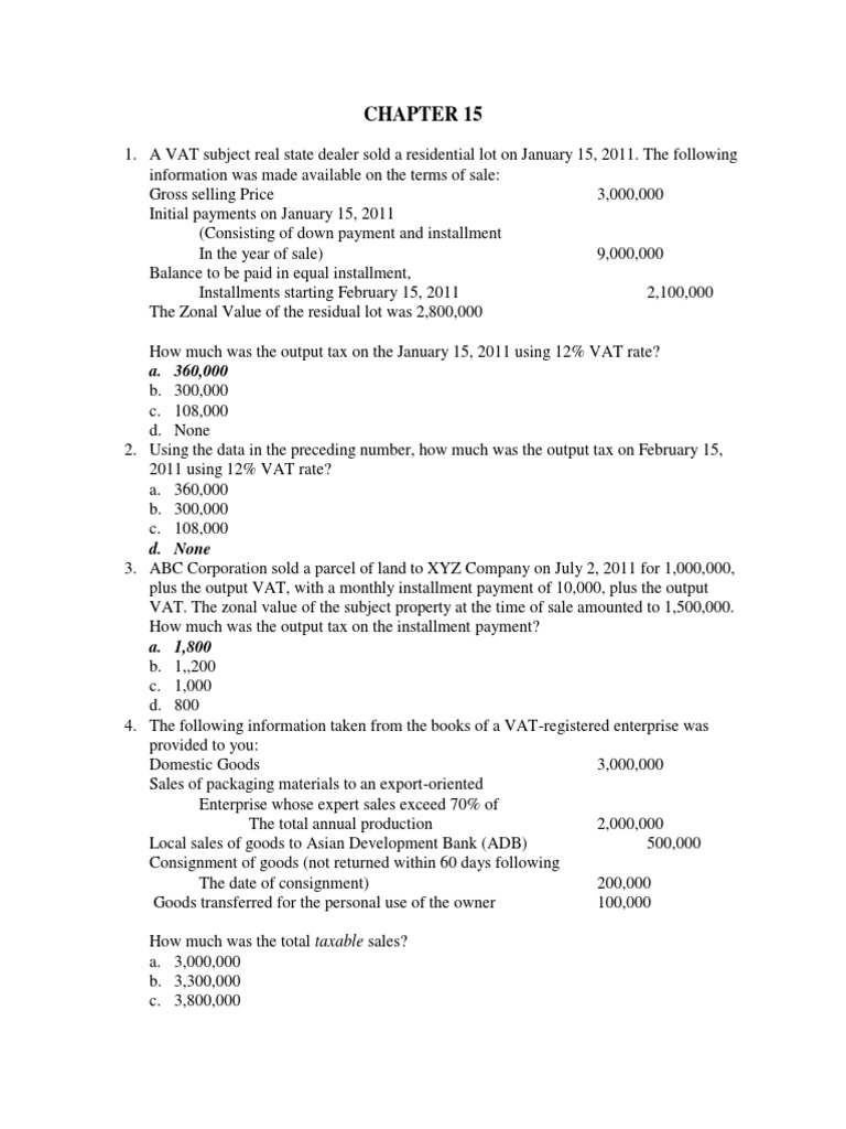 Chapter 15 PDF | PDF | Value Added Tax | Invoice