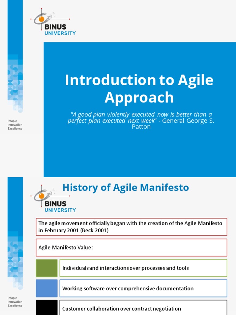 01 Introduction To Agile Approach | PDF | Scrum (Software Development ...