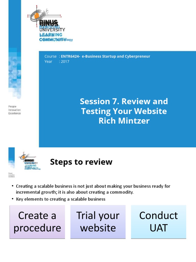 Website Review and Testing Guide | PDF | Websites | Search Engine ...