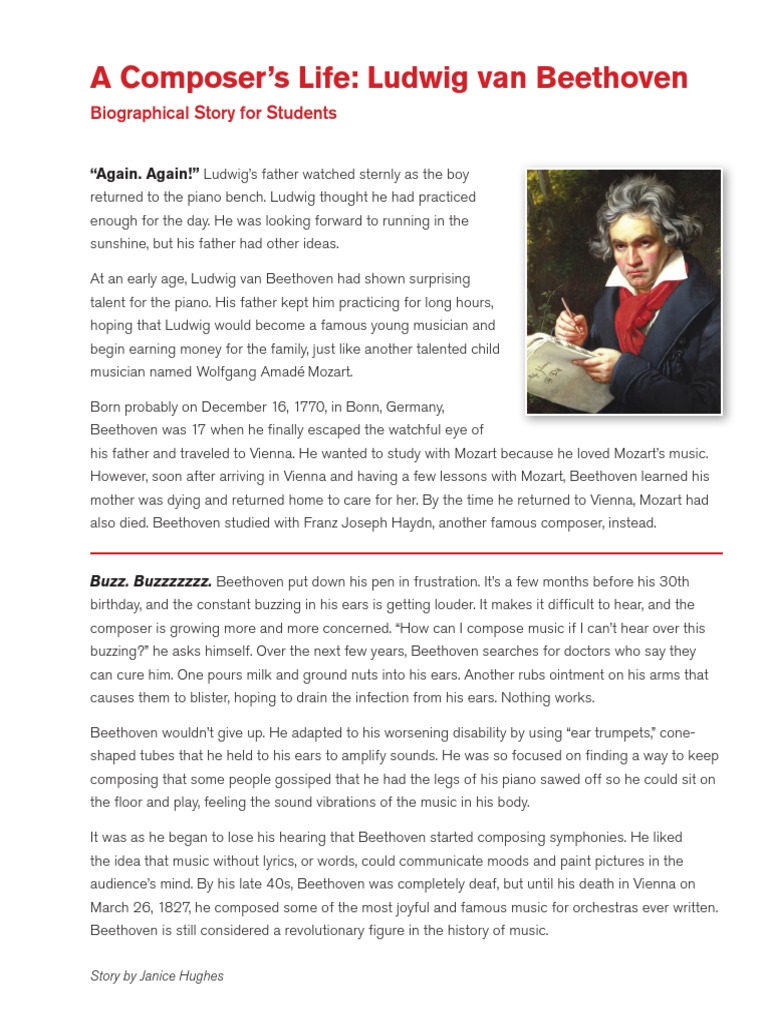 Beethoven's Journey: From Child Prodigy to Deaf Composer | PDF | Ludwig ...