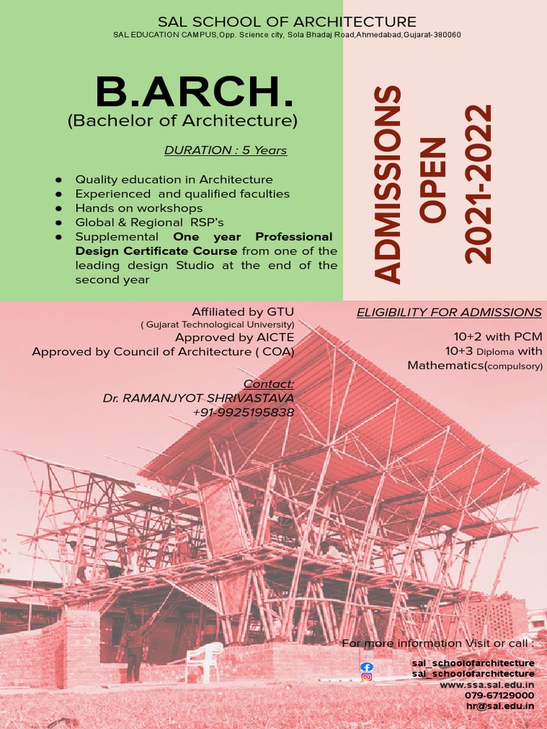 B.Arch. B.Arch.: (Bachelor of Architecture) (Bachelor of Architecture ...