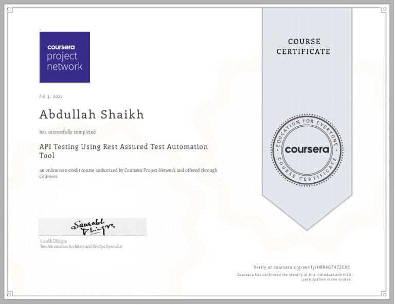 Abdullah Shaikh Api Testing Using Rest Assured Test Automation Tool Pdf