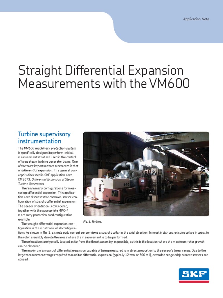 Straight Differential Expansion Measurements With The VM600: Turbine ...