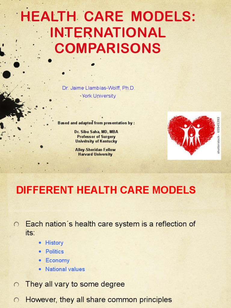Health Care Models: International Comparisons: Dr. Jaime Llambías-Wolff ...