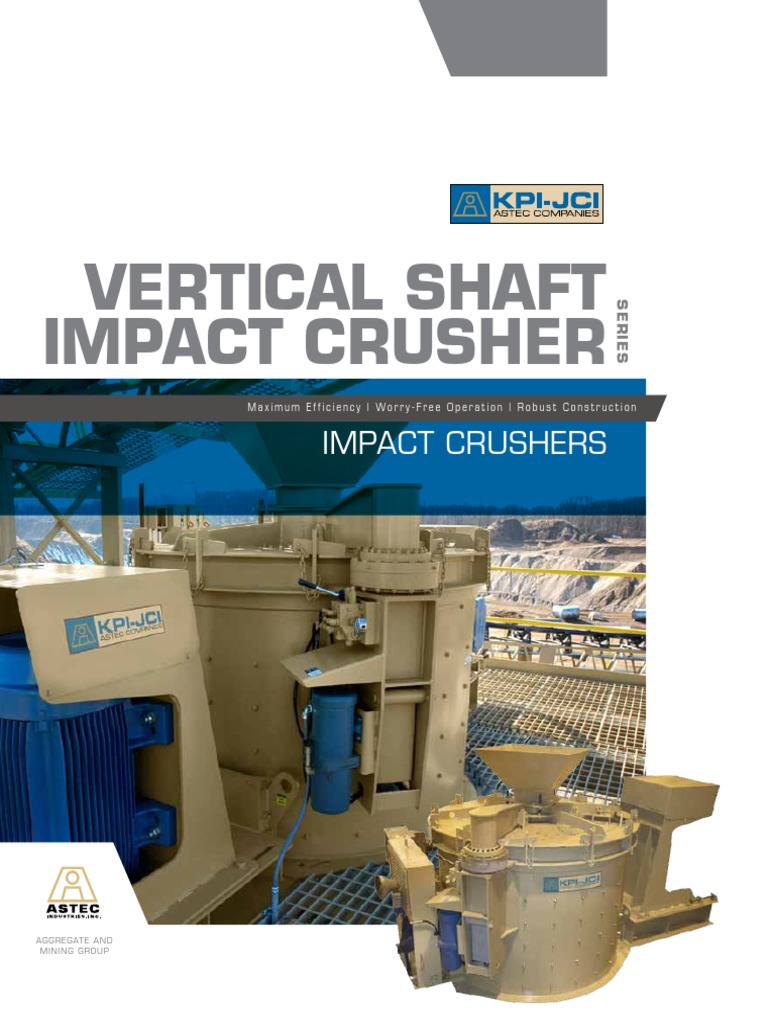 Vertical Shaft Impactor Info | PDF | Manufactured Goods | Energy And ...
