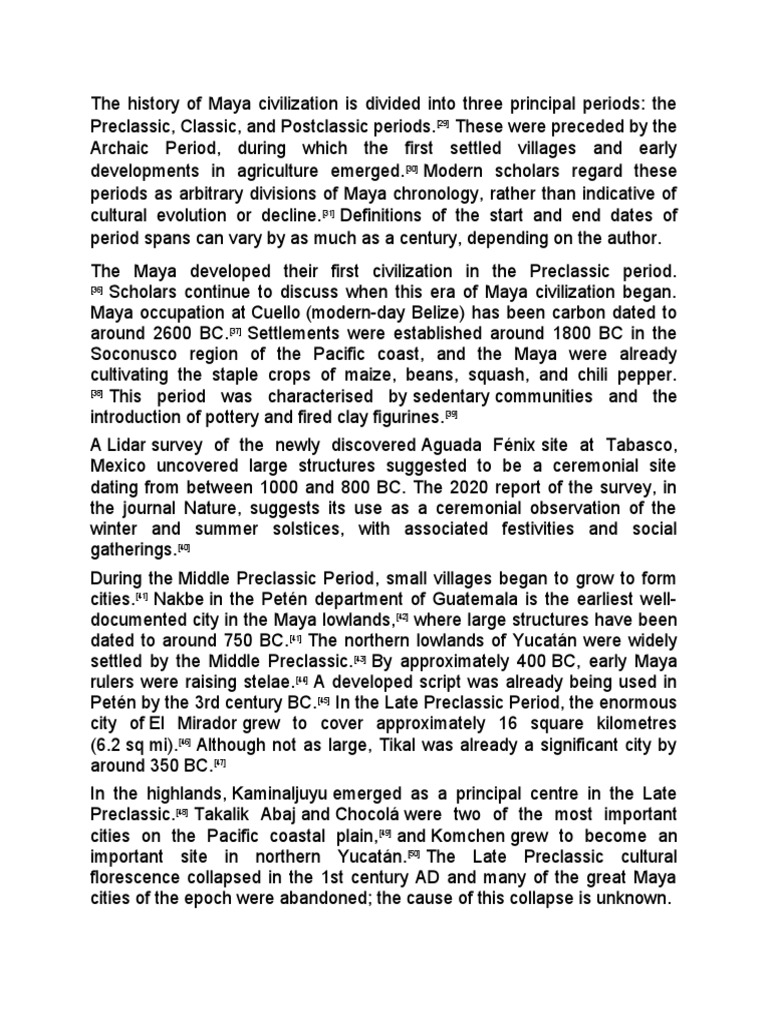 History 3 | PDF | Maya Civilization | Pre Columbian Cultural Areas