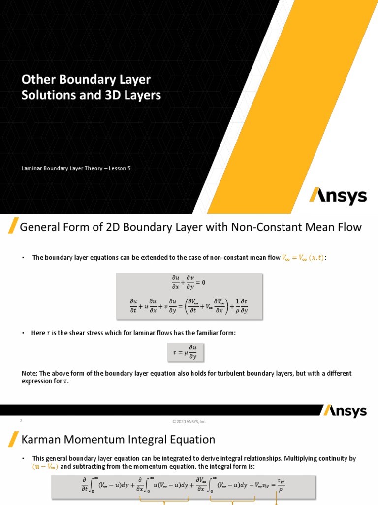 Lesson5 Other Boundary Layer Solutions and 3 D Layers Handout - v2 ...