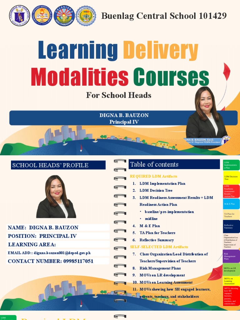 Sdo1 LDM2 Portfolio For School Heads | PDF | Emergency Management ...