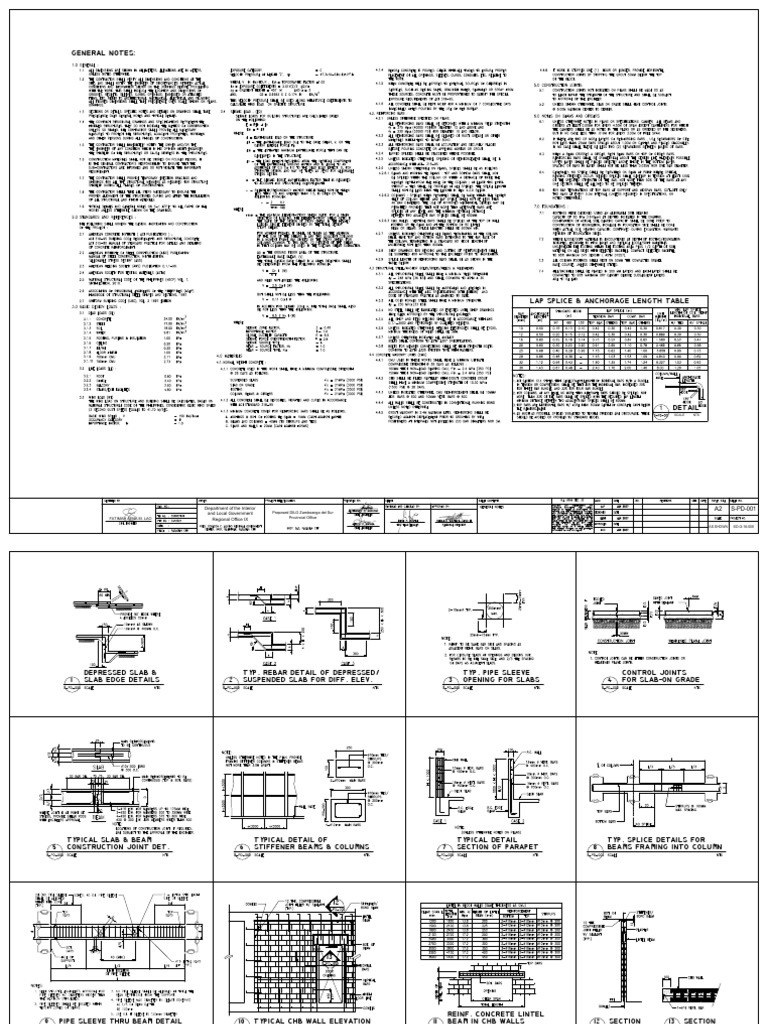Structural Drawings for DILG Office | PDF | Building | Architectural ...