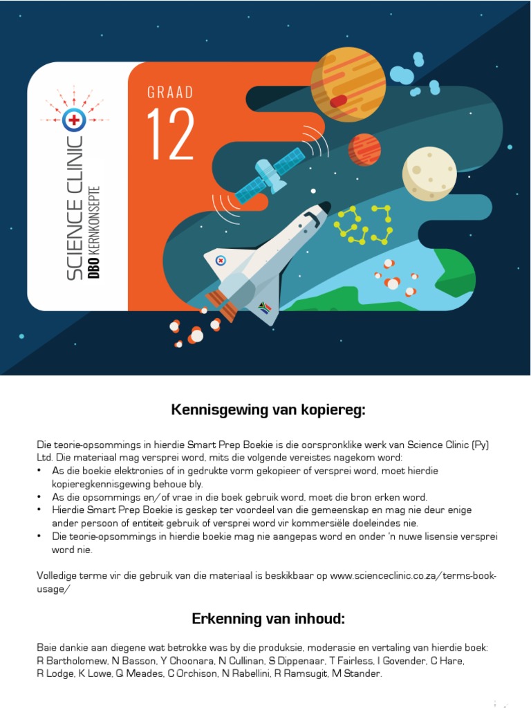 Science Clinic Gr12 AFR DBE SmartPrep v2.2 | PDF | Volt | Science
