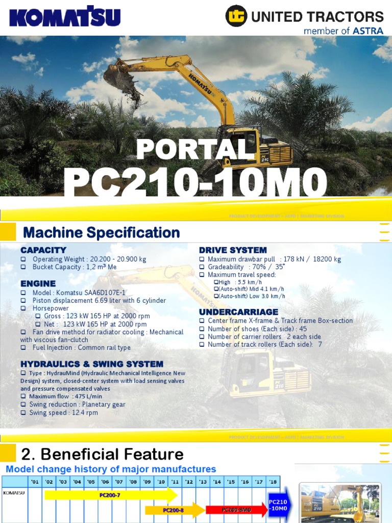 Portal Komatsu Pc210-10m0 | PDF | Horsepower | Engines