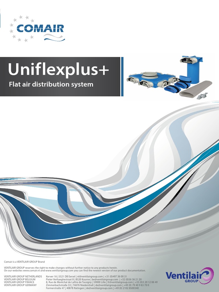 Uniflexplus+: Flat Air Distribution System | PDF | Duct (Flow ...